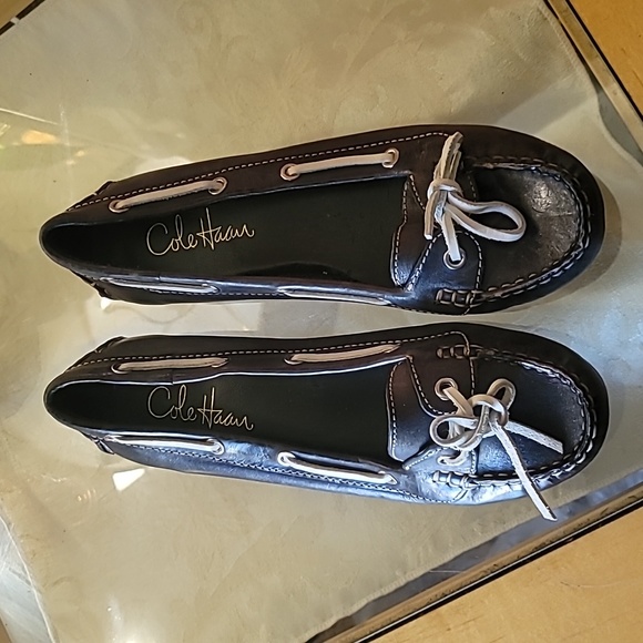 Cole Haan | Shoes | Cole Haan Nike Air Blue Leather Loafers | Poshmark